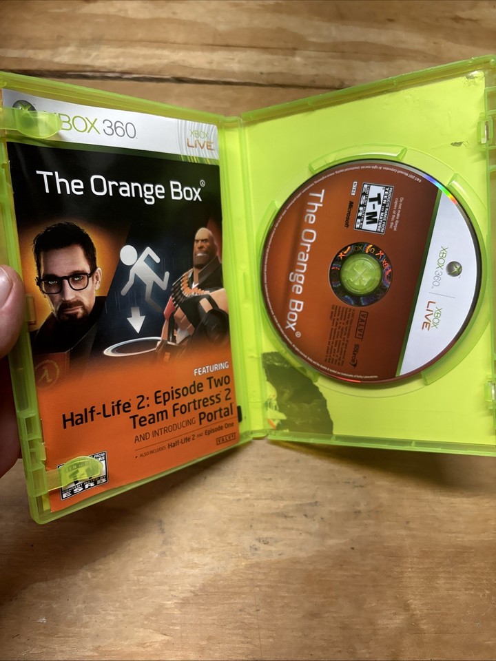 The Orange Box Xbox 360 Half Life 2 Team Fortress 2 Portal Complete Cib ...