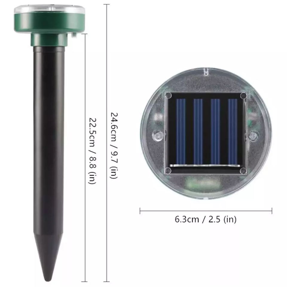 Ultrasonic Solar mouse Repellent Fox Pest Scarer Deterrent Repeller For ...