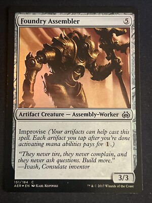 1x Foil Foundry Assembler (151) Aether Revolt LP MTG Magic the Gathering x1 MKE | eBay