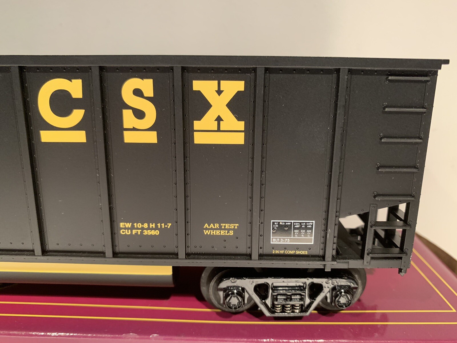 MTH PREMIER CSX COALPORTER HOPPER W/ BROKEN STEP 20-9700! COAL PORTER O ...