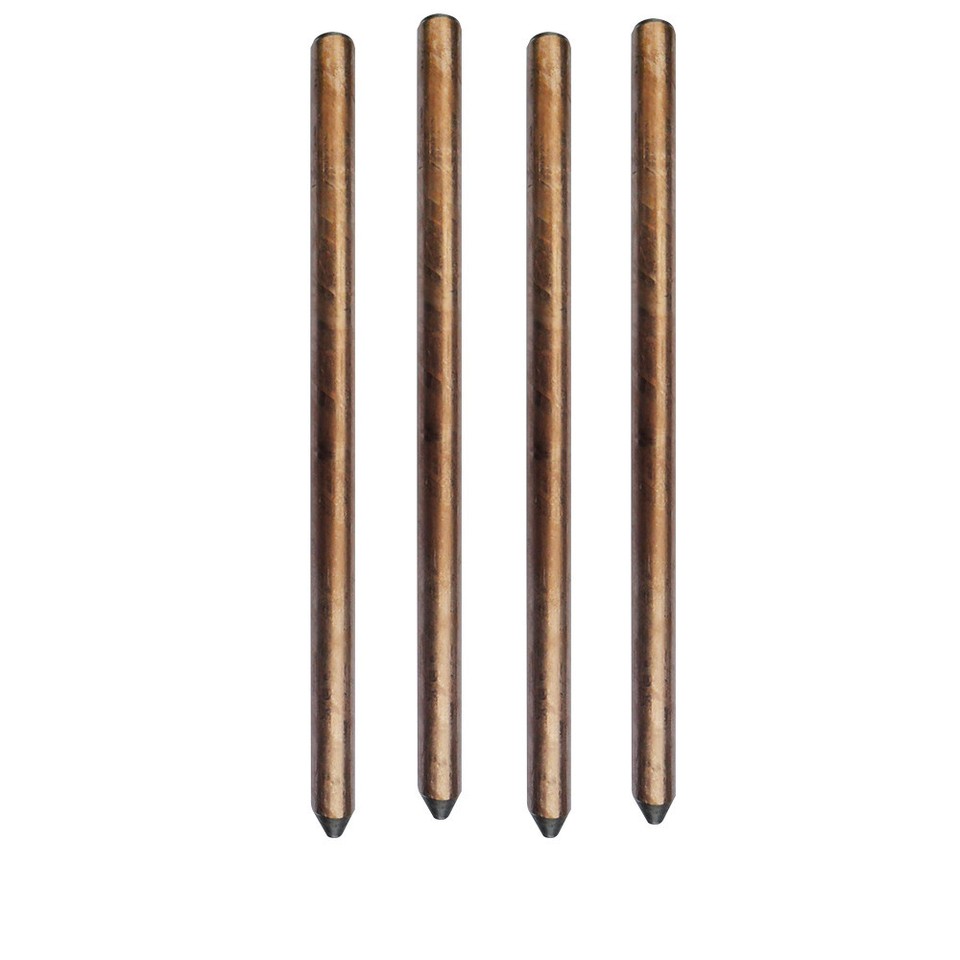 4 PK Ground Rod 5/8 in 8 ft L Copper Bonded Electrical Grounding Bar UL ...