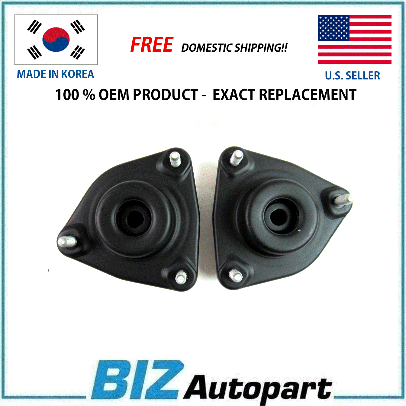 2 Pcs ! OEM ! BRAND NEW STRUT MOUNT FOR 11-17 HYUNDAI 11-16 KIA # 54610 ...