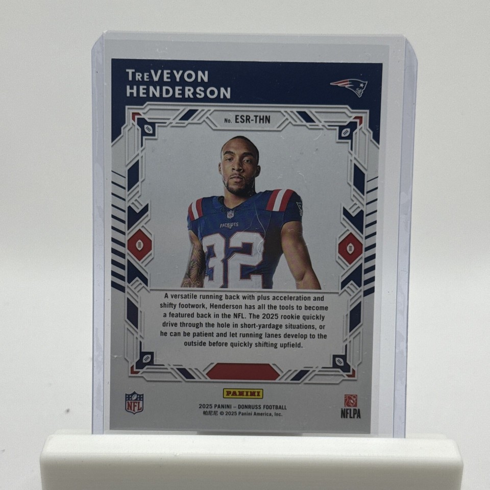 2025 DONRUSS TreVEYON HENDERSON RC ELITE SERIES ROOKIES HOLO FOIL CARD ...