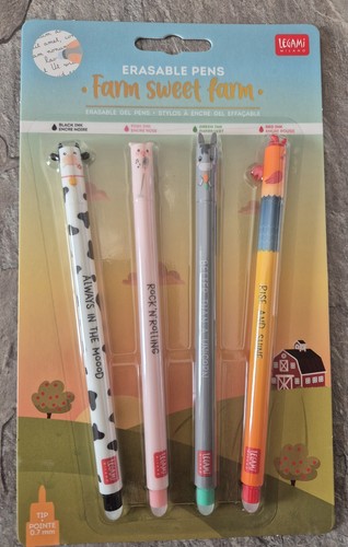 Legami Original Farm Sweet Farm- Bauernhof Tiere - Stifte - 4er Set ...