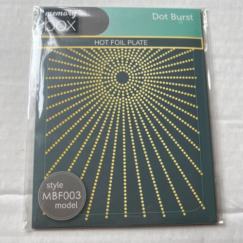 Memory Box Dot Burst Hot Foil glimmer Plate | eBay
