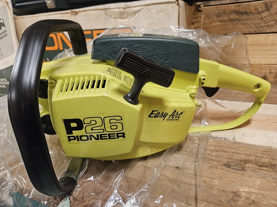 NOS NEW OLD STOCK Vintage Pioneer p26 Chainsaw - With Original Case and extras | eBay
