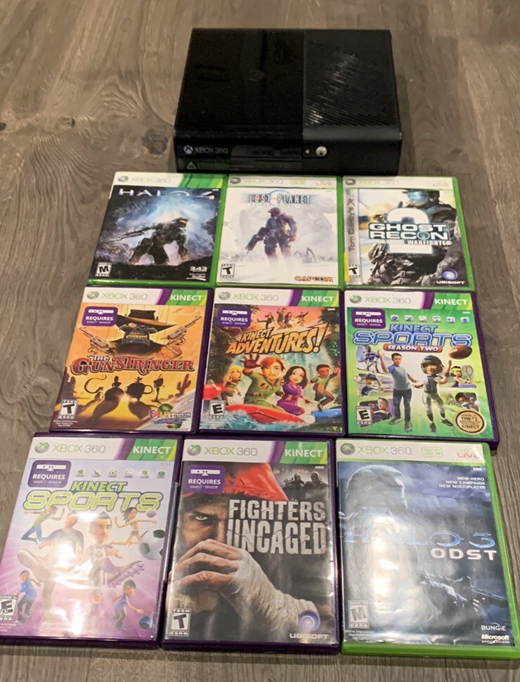 Microsoft Xbox 360 E & Games Bundle 650045594059 | eBay