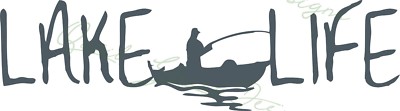 Lake Life Bass Boat Fishing Fisherman Vinyl Decal Free Ship 545 | eBay