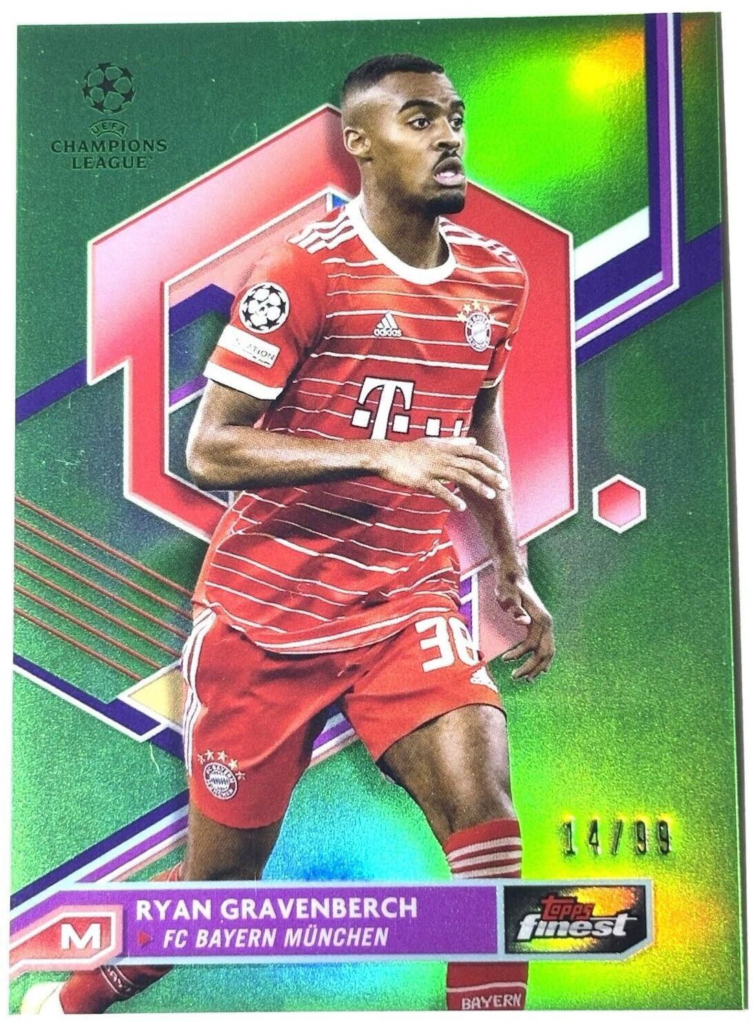 2022-23 Topps Finest UEFA Club Competitions - Ryan Gravenberch #70 Green Refractor /99 for sale ...