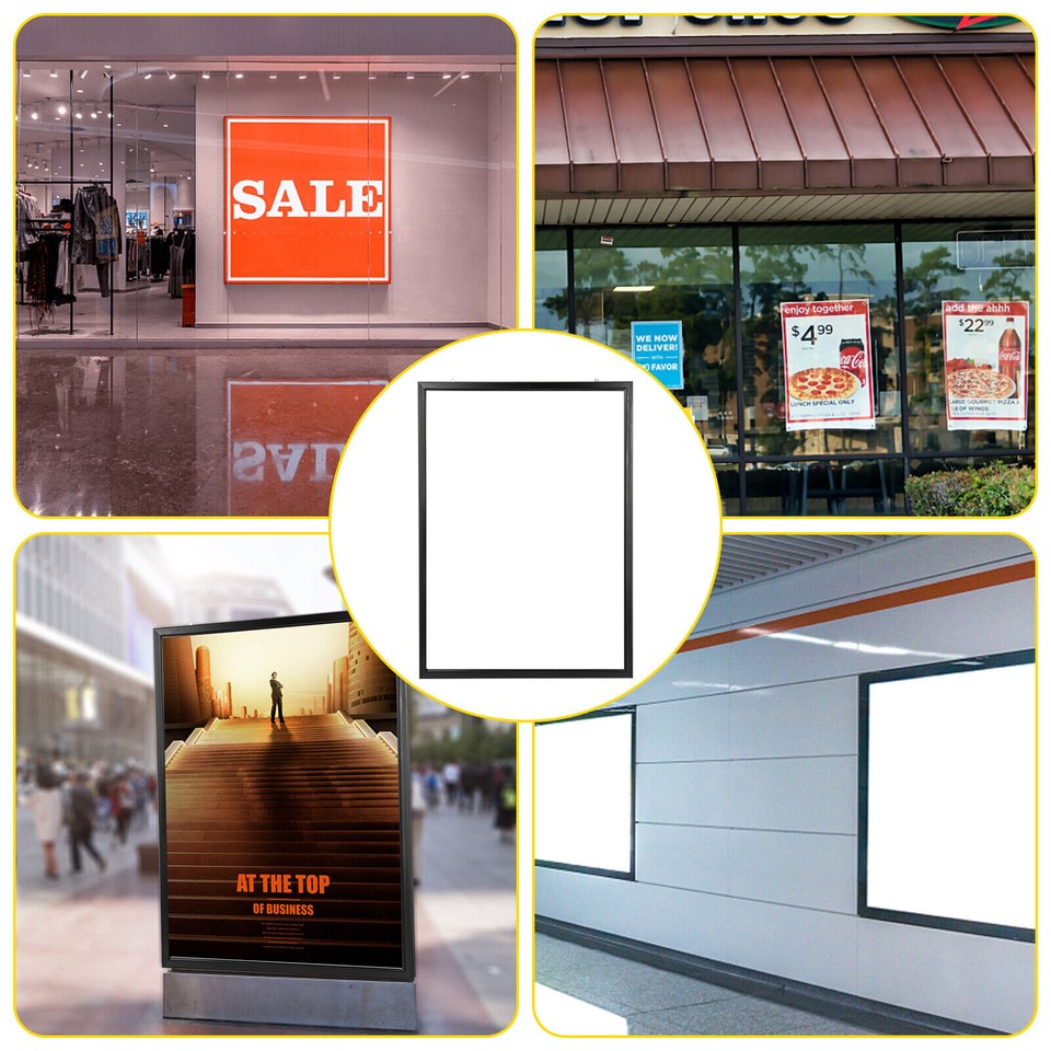 LED Light Box Movie Poster Display 24"x36" Advertising Frame Store Wall ...