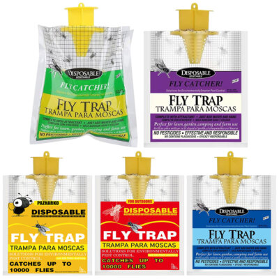 Outdoor Disposable Hanging Fly Trap Pest Control Fly Trapper Flying ...