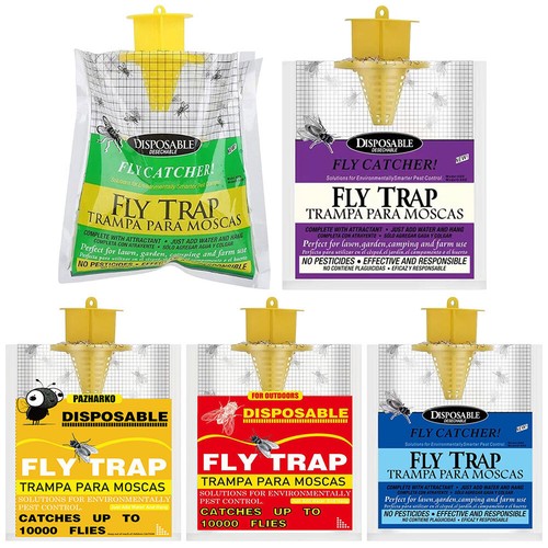 Outdoor Disposable Hanging Fly Trap Pest Control Fly Trapper Flying ...