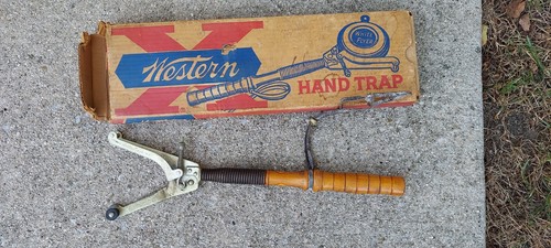 Vintage Western Olin Hand Trap Clay Pigeon Thrower | eBay