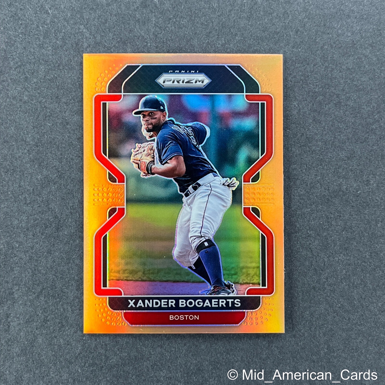 2022 Panini Prizm Xander Bogaerts Neon Orange Prizm Tier II #213 Red ...
