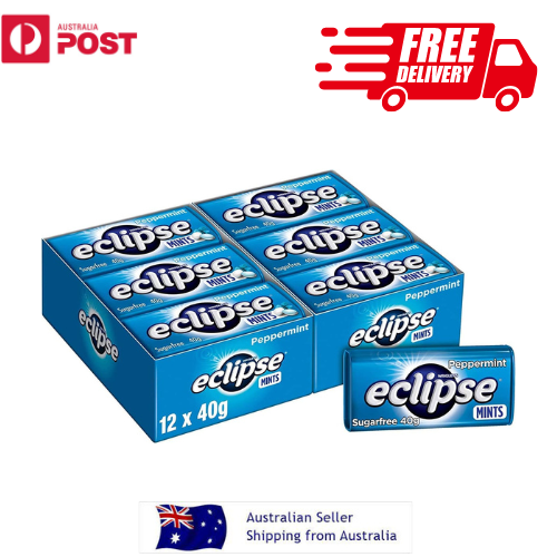 Eclipse Peppermint Mints 40g X 12 Units Original Bundle Pack Minty ...