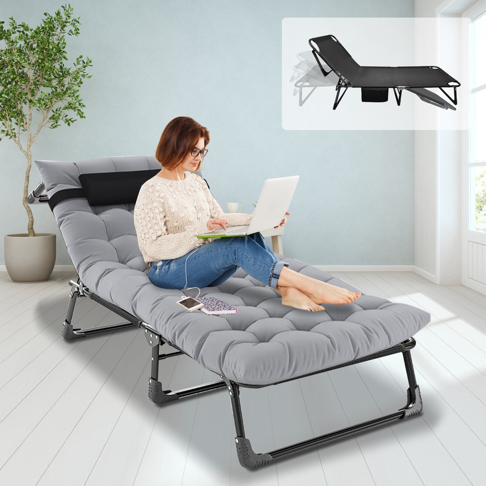 Adults Folding Sleeping Cot Guest Bed Heavy Duty Portable Cots Camping ...