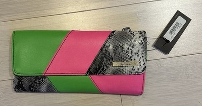 Kenneth Cole Reaction Wallet Multi-Colored Snake Pattern | eBay