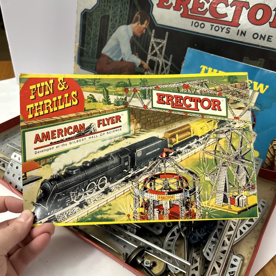 Vintage 1950s AC GILBERT ERECTOR SET #2 1/2 Partial But Lots There | eBay