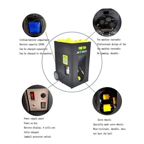 Portable Intelligent Tennis and Pickleball Automatic Serve Throw ...