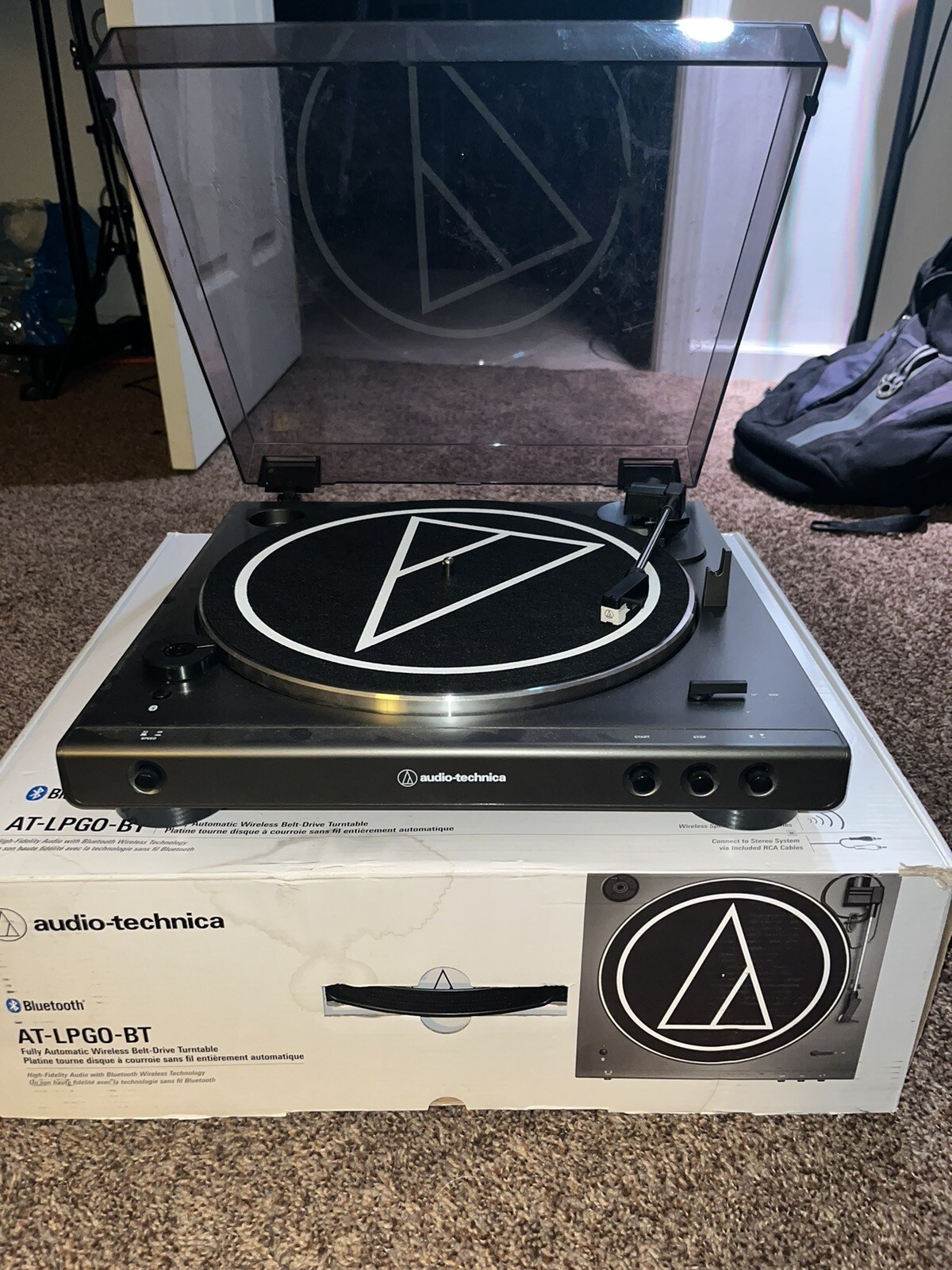 Audio Technica Fully Automatic Wireless Belt Drive Turntable (AT-LPGO ...