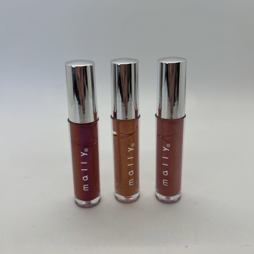 Mally 3 Liquid Light Lustrous Lip Gloss Gleaming Pink, Dazzling Peach ...