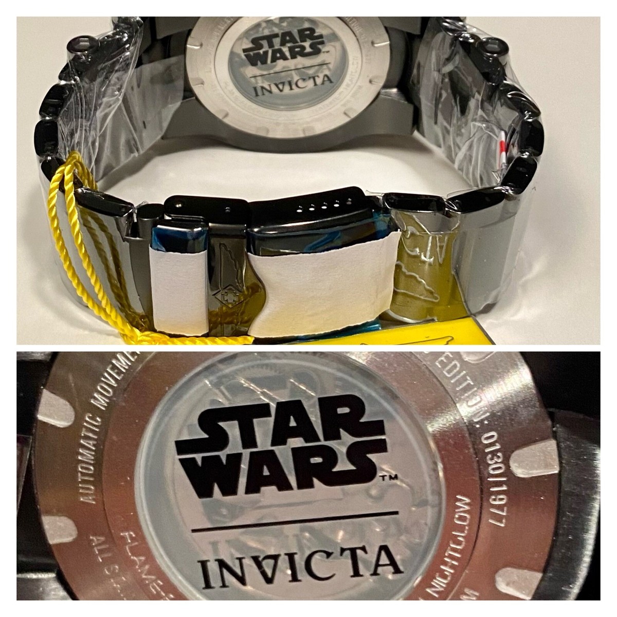 52mm Auto DARTH VADER Black Glass Fiber&Bracelet LE#0130 52mm Auto DARTH VADER Black Glass Fiber&Bracelet LE#0130