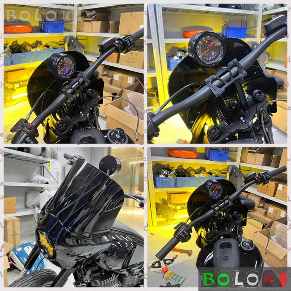 For Harley Low Rider S FXLRS 117 2022-2024 T-Bar Gauge Mount Relocation ...