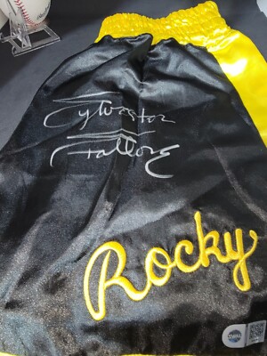 Sylvester Stallone Signed Rocky II Black Gold Prop Trunks Autographed ...