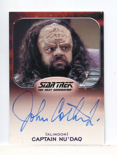 Star Trek Aliens John Cothran Jr. as Captain Nu'Daq Autograph Card | eBay