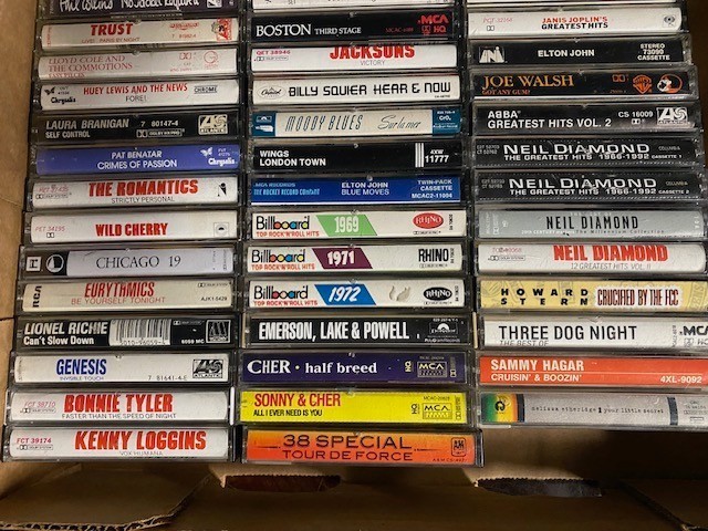 LOT of 80 CASSETTE TAPES - 80's Rock, Classic Rock, Hard Rock, Few ...