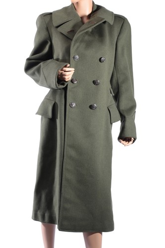 WWII US Marine Corp USMC Heavy Wool Overcoat Trench Coat Military ...
