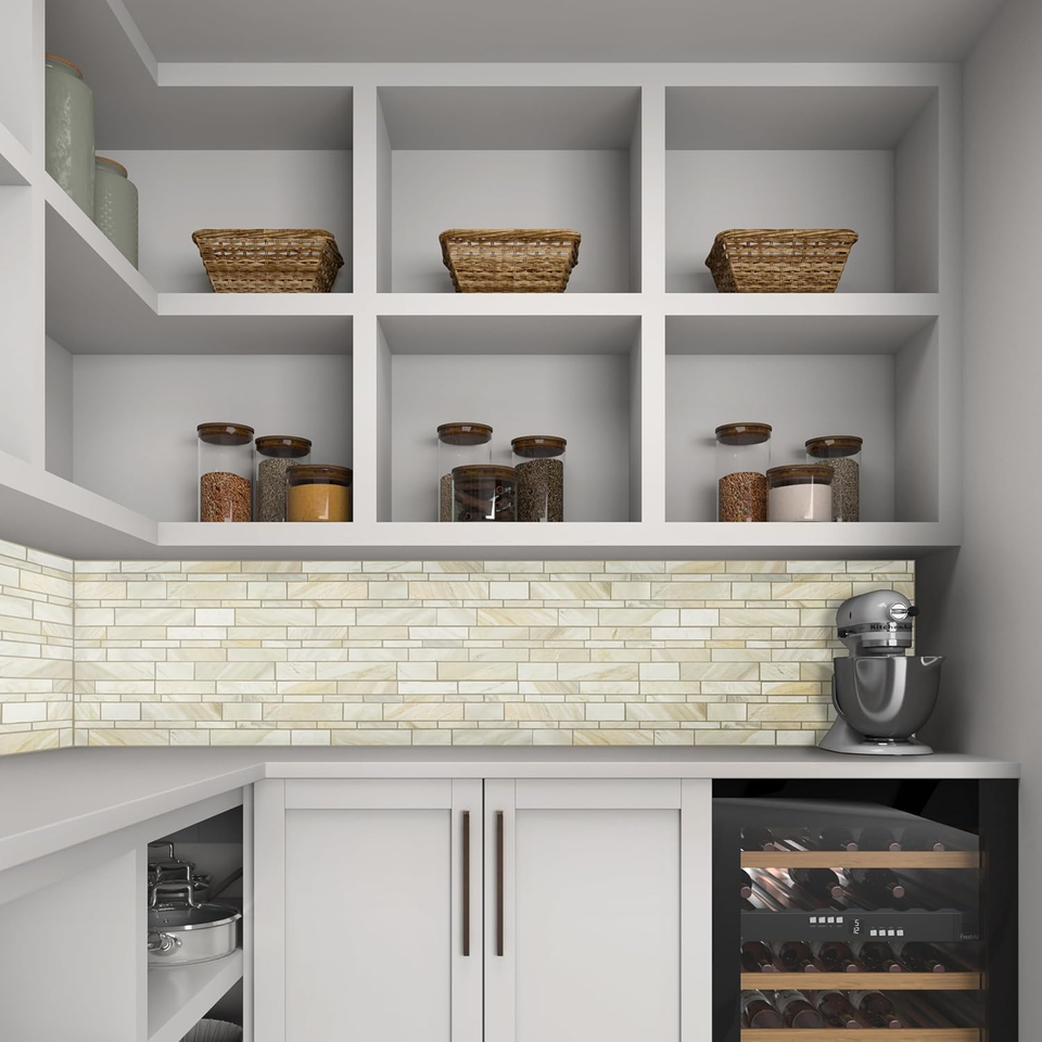 Sublimity Natural Stone Random Linear Mosaic in Honed Namaste for Walls ...