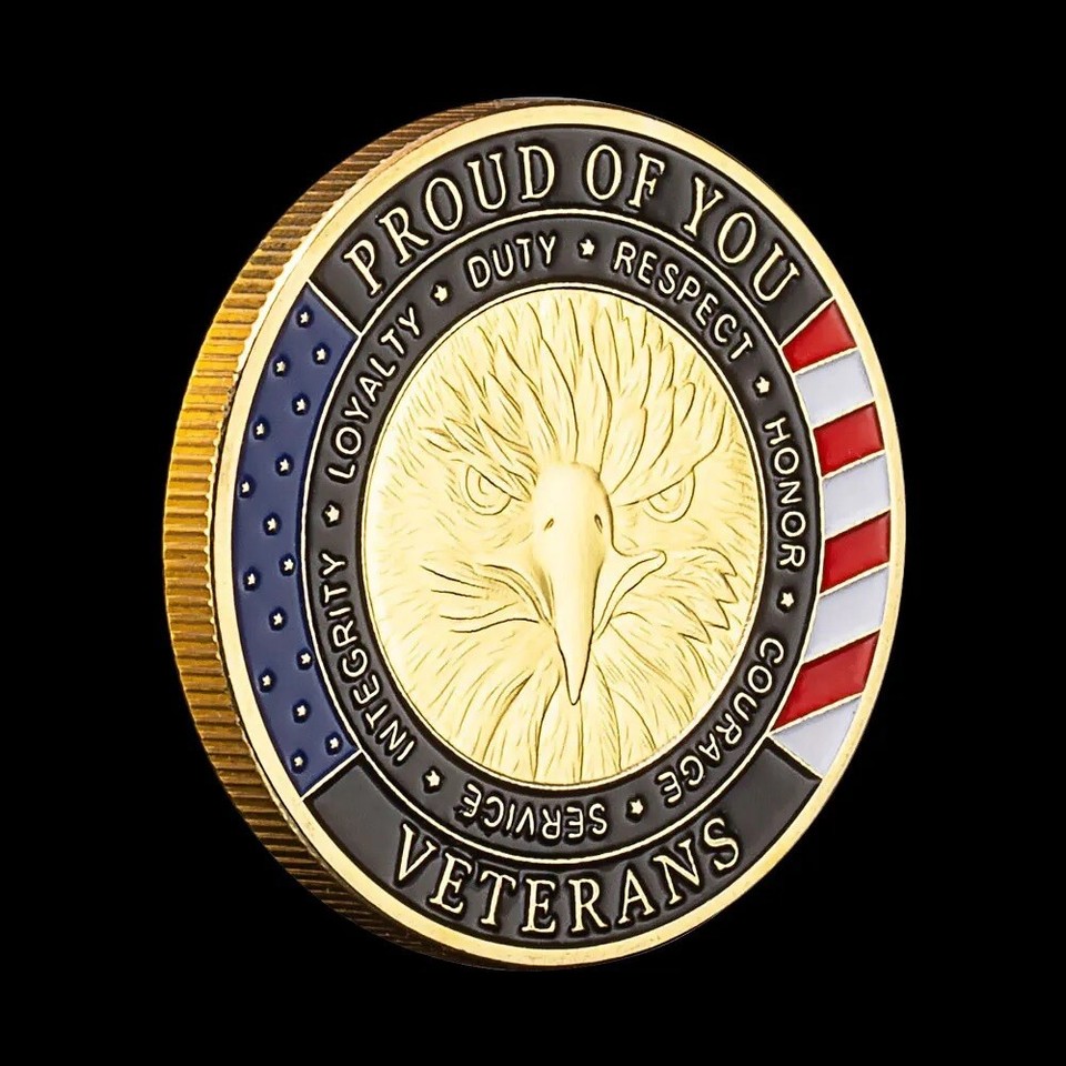 Military Veteran Challenge Coin Thank You for Your Service Appreciation ...