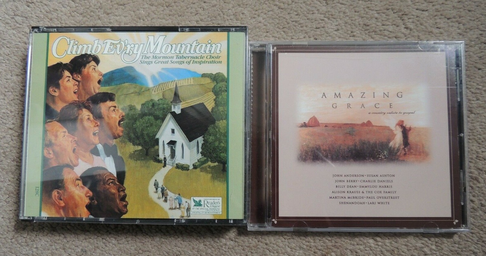 Lot of 2 Gospel Cds Climb Ev'ry Mountain-4 Cd Set, Amazing Grace ...