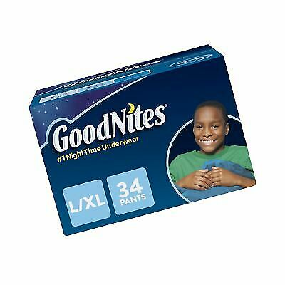 GoodNites 43536 L-XL NightTime Underwear - 34 Pieces for sale online | eBay