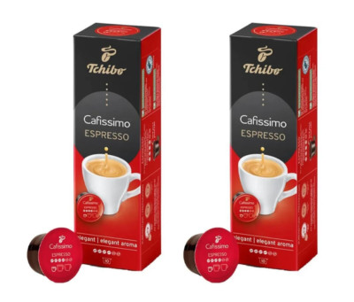 2 x Tchibo Cafissimo ESPRESSO ELEGANT Coffee Pods 2 x 10 Capsules | eBay