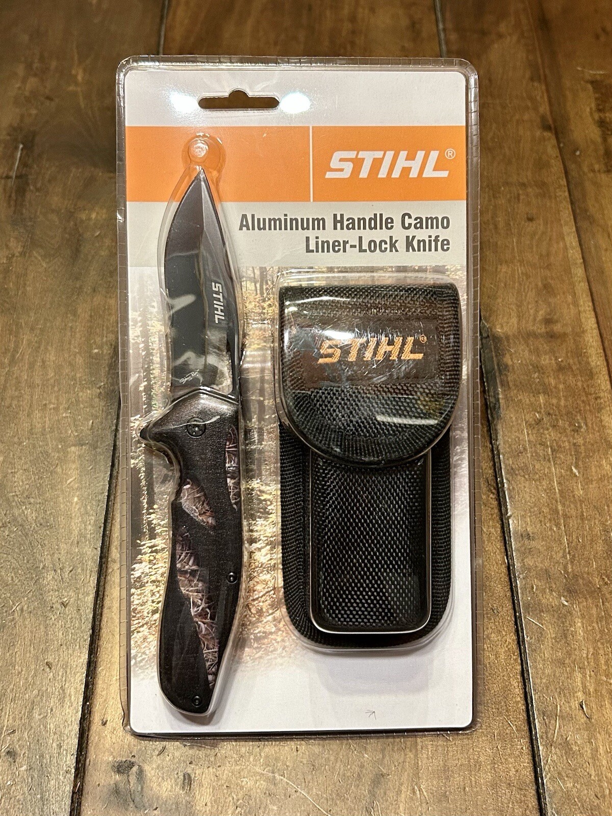 STIHL Aluminum Handle Camo Lock Knife Stainless 7010-871-4412 Genuine ...