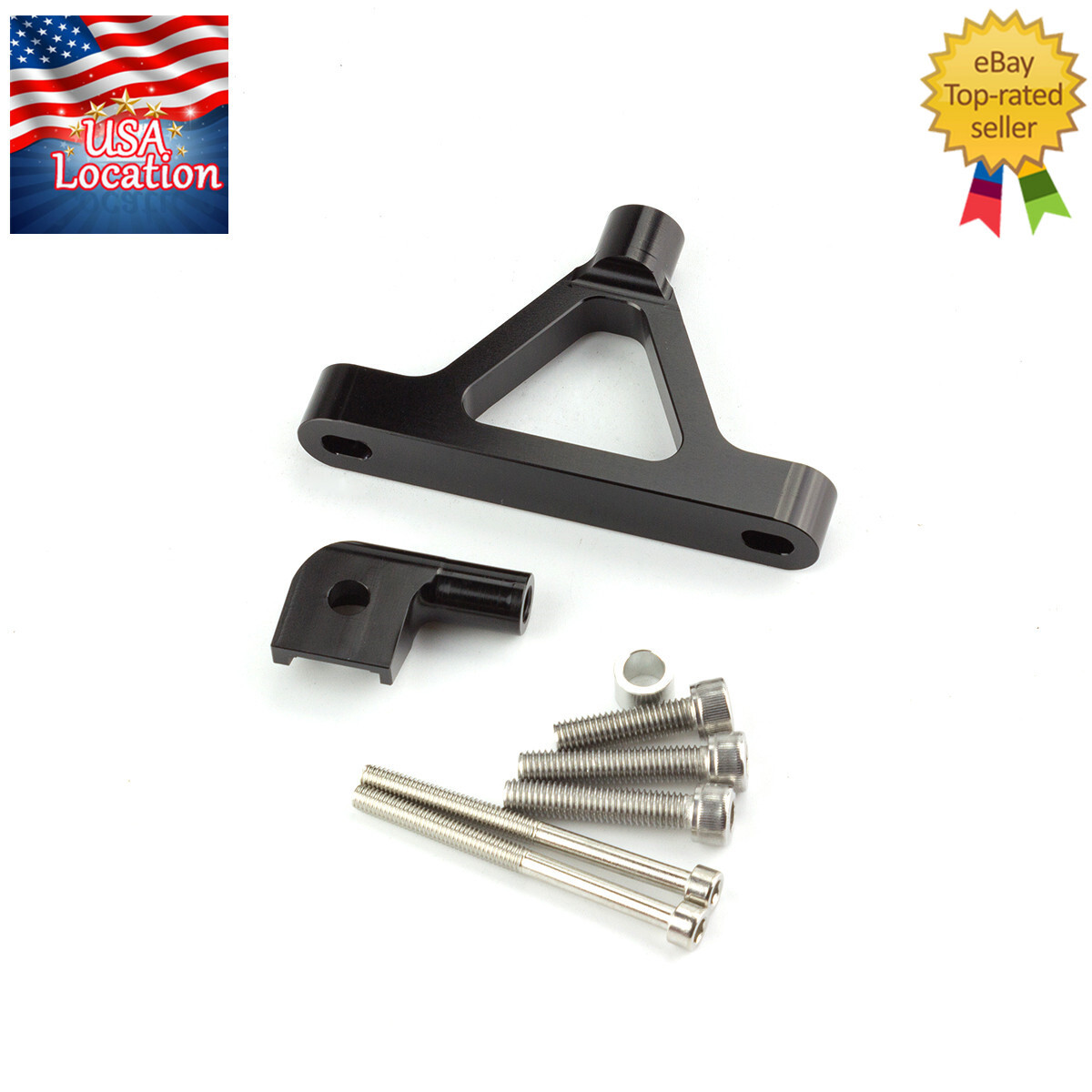 For Kawasaki Ninja ZX6R 2007-2008 Carbon Fiber Steering Damper Bracket ...