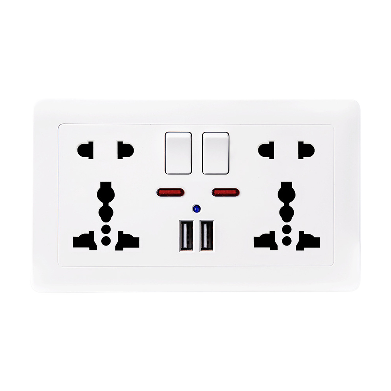 Modern Wall Mounted With Switch Universal Power Socket 10 Holes Easy ...