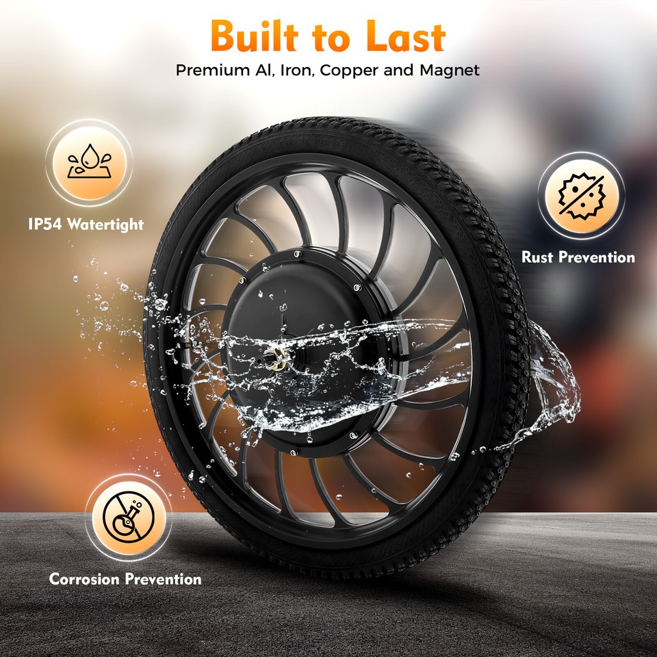 20 inch Hub Motor Ebike Front Wheel Electric Bicycle Motor Conversion ...