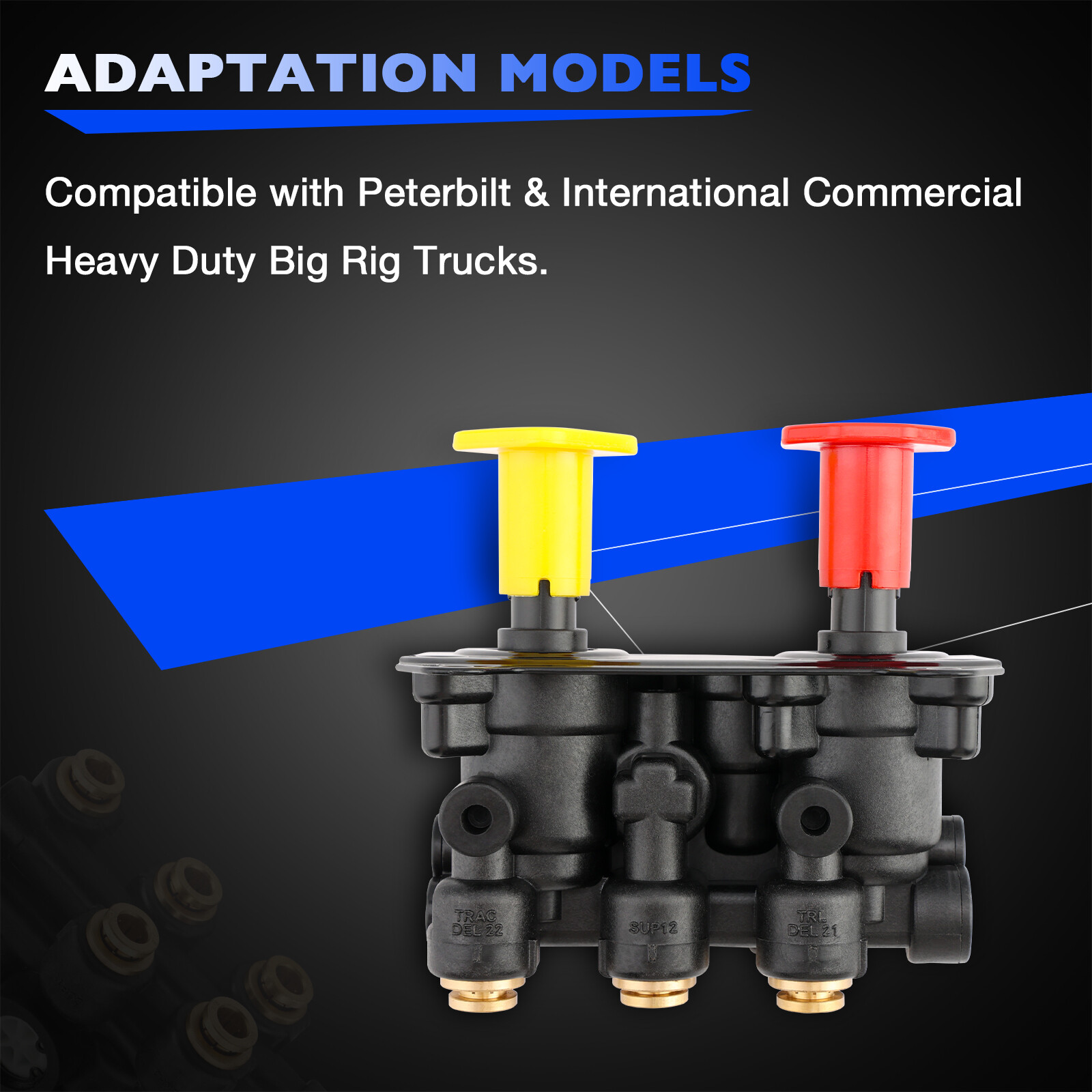 800257 MV-3 Dash Air Brake Control Valve For Bendix Freightliner ...