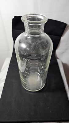 Pyrex 2000ml Glass Bottle Science Lab Apothecary Large | eBay