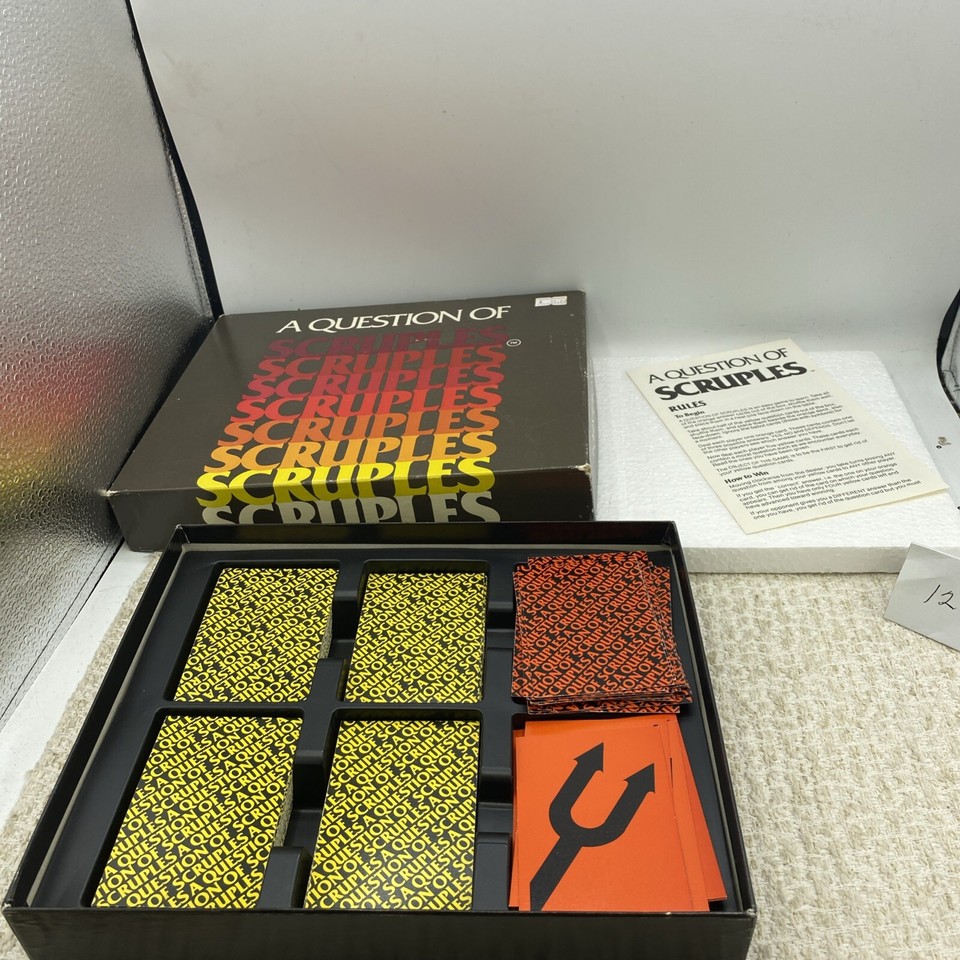 Scruples The Game of Moral Dilemmas Vintage 1984 Card Game | eBay