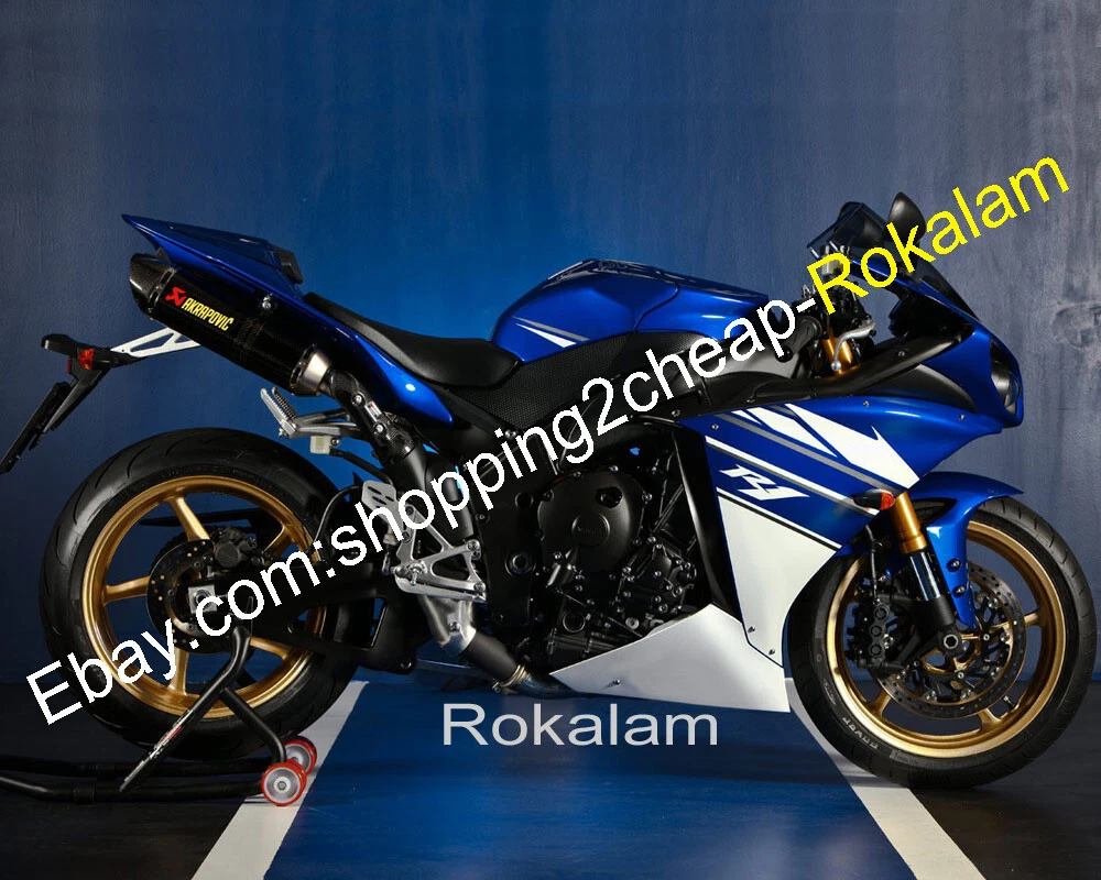 Yamaha R1 Blue And White