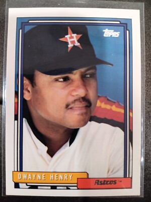DWAYNE HENRY HOUSTON ASTROS 1992 TOPPS BASEBALL CARD #668 | eBay
