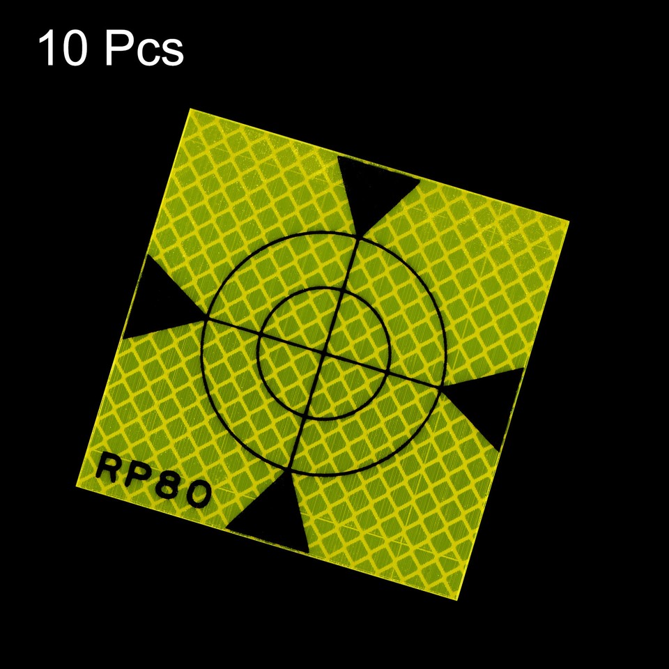10pcs Survey Reflector Target 80mm Self-adhesive Survey Target Sheets ...
