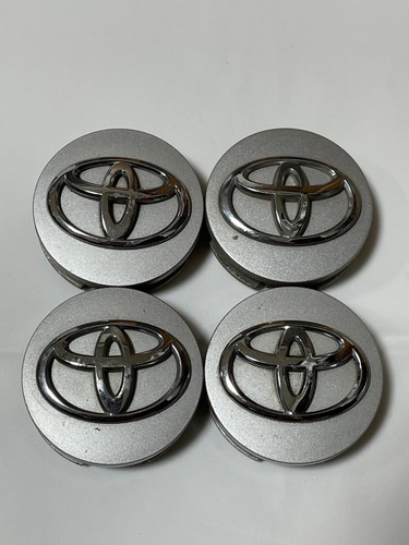 SET of 4 TOYOTA CAMRY WHEEL RIMS CENTER CAPS SILVER/CHROME LOGO 62mm ...