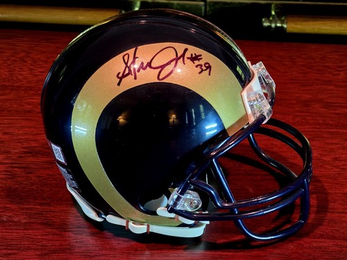 3x NFL Pro Bowl Los Angeles Rams Steven Jackson Autographed Mini-Helmet ...