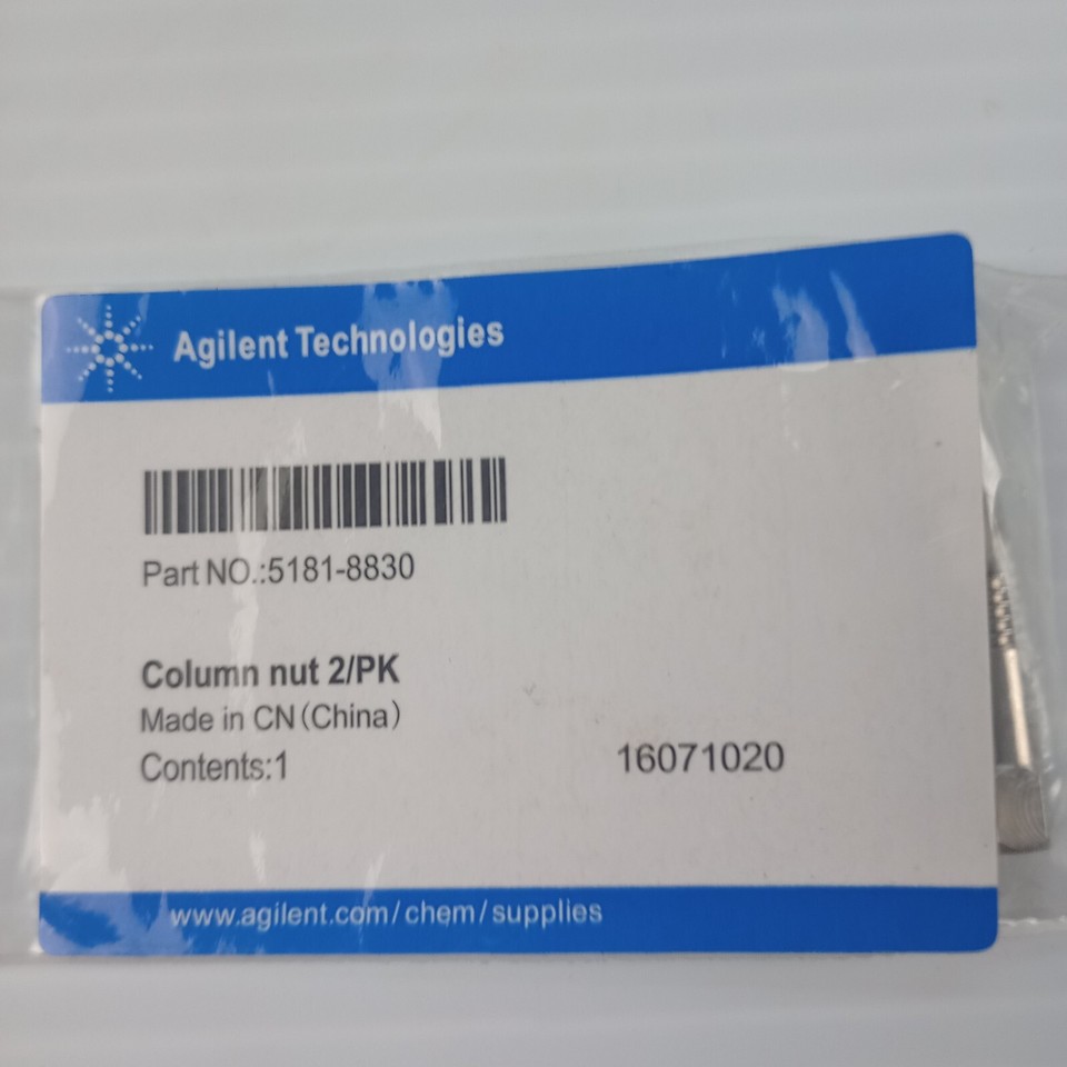 Agilent 5181-8830 Column Nut for GC capillaries, 2/pk ~ New ~ | eBay