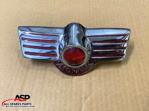 Alloy Chrome Plated Morris Minor Script Rear Boot Badge Emblem | eBay
